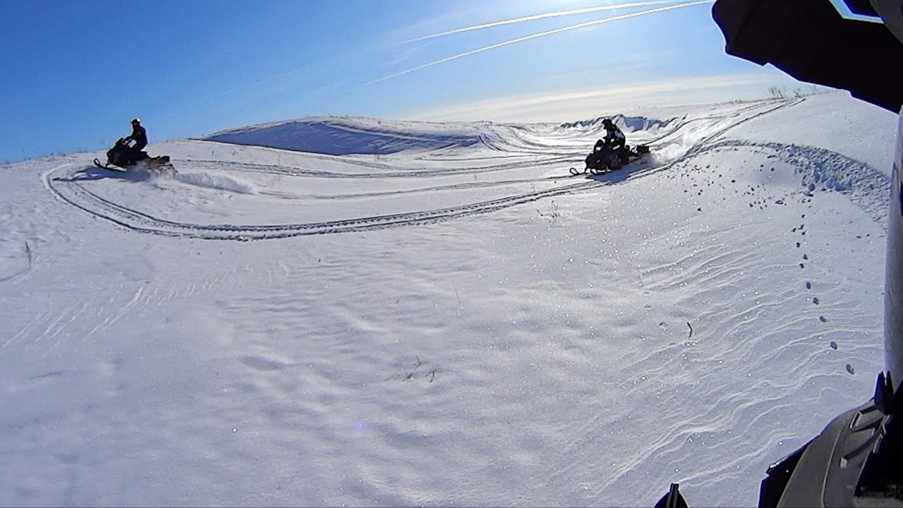Снегоходы. Boondocker 600 Snowmobile terrain - YouTube