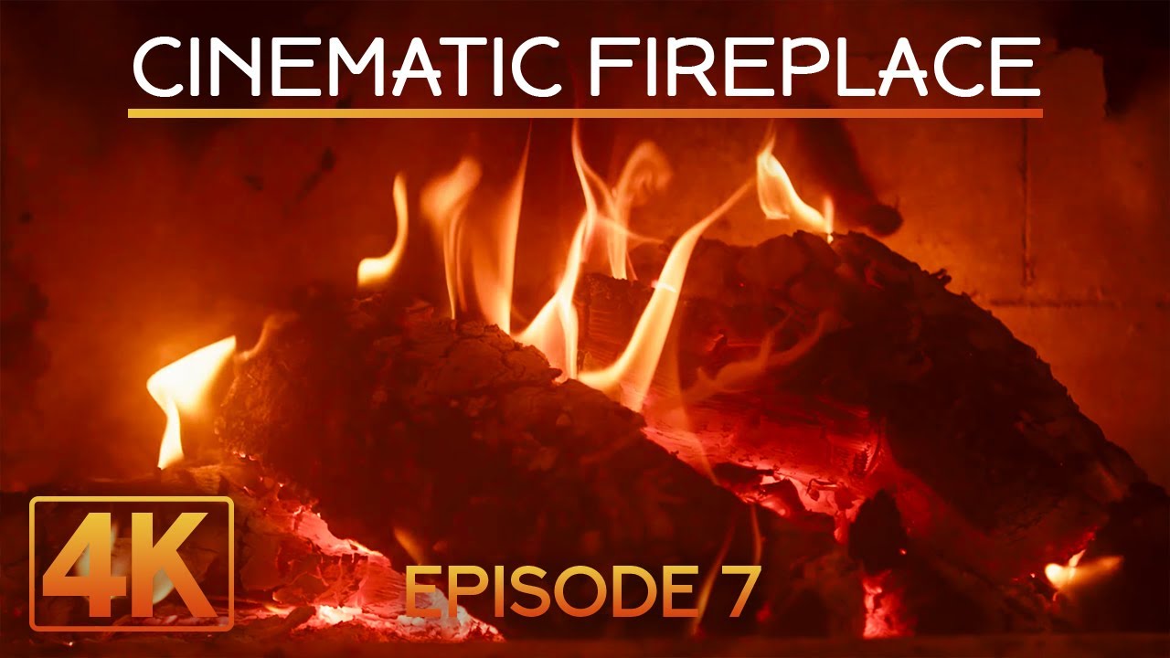 Cinematic Fireplace for Relaxation - 4K Dancing Flames & Crackling Logs ...