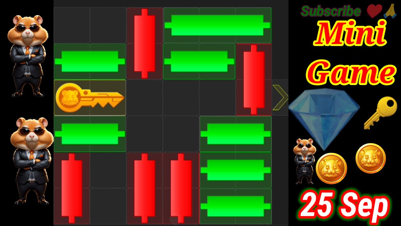 Hamsterkombat Today LIVE🔴 Aj Ki Mini Game KEY 25 Sep Hamster Solutions Please Like Subscribe ...