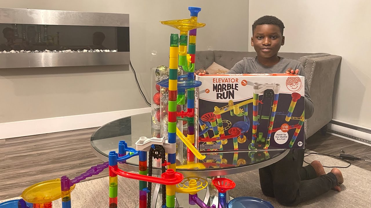 My 3rd Elevator Marble Run Track - YouTube