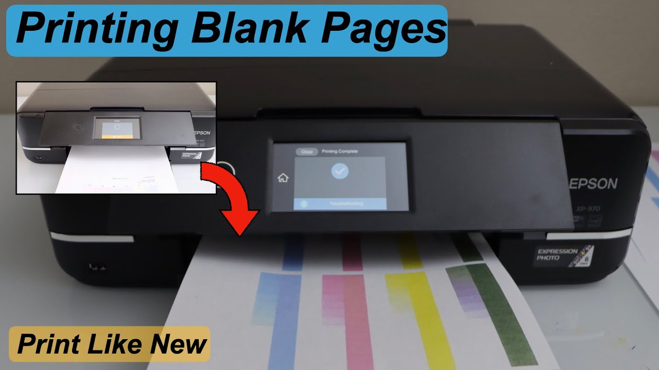 Epson XP 970 Printing Blank Pages - Fix With Printhead & Power Cleaning ...