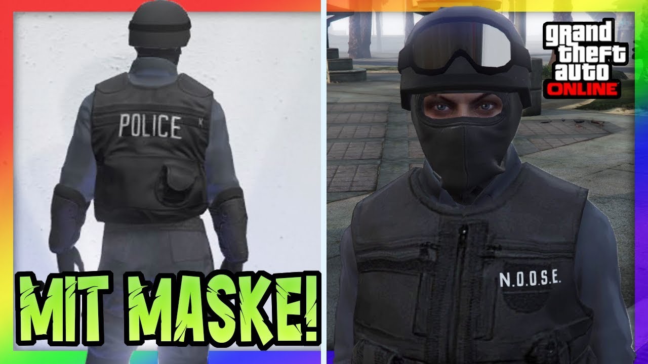 😱 POLIZEI / POLICE / SWAT & NOOSE OUTFIT mit MASKE bekommen in GTA ...