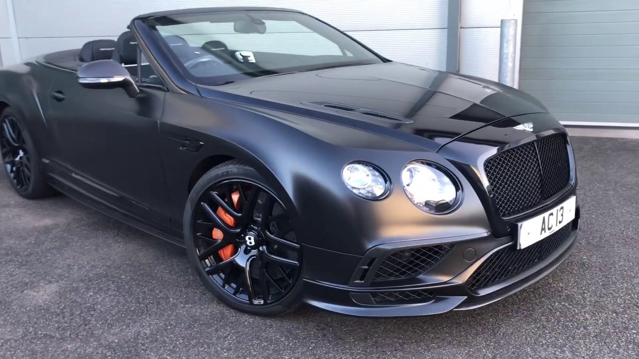 Bentley GT Supersport - Satin Black Wrap - Car Customisation - YouTube