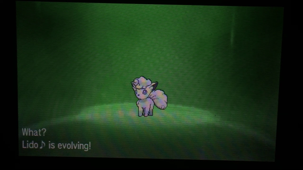 Shiny Alolan Vulpix Evolves - YouTube