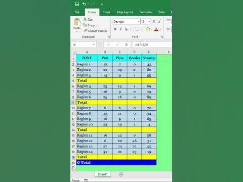 Sum In Excel The Quickest Way Using AutoSum (2024) - YouTube