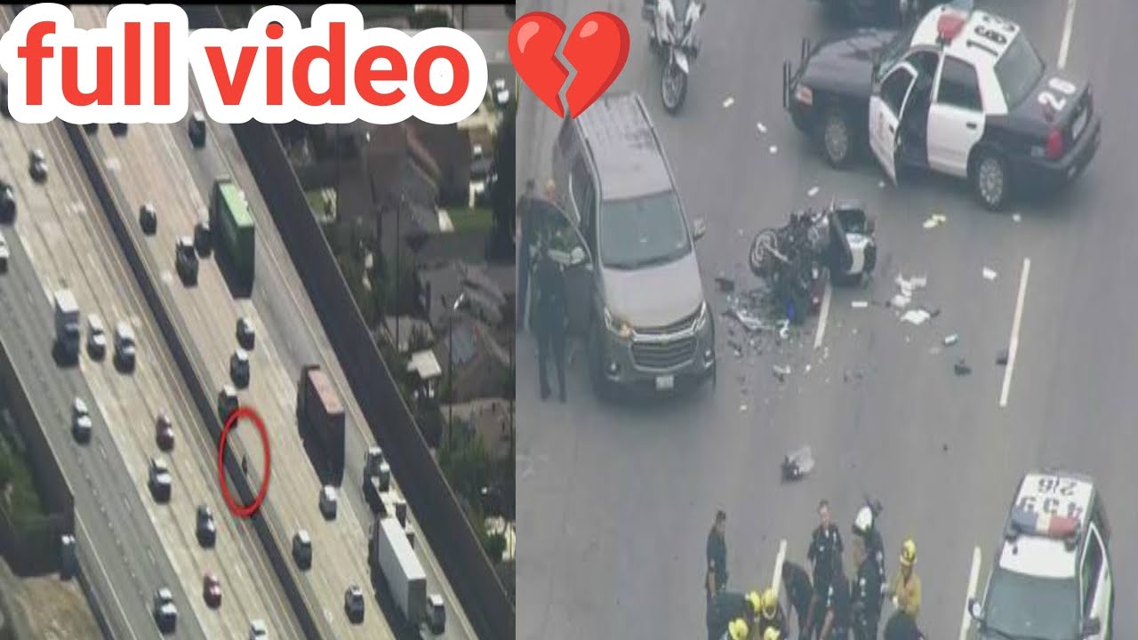 Watch 💔 crash on 210 freeway today |lamotorcycle chase crash |high ...