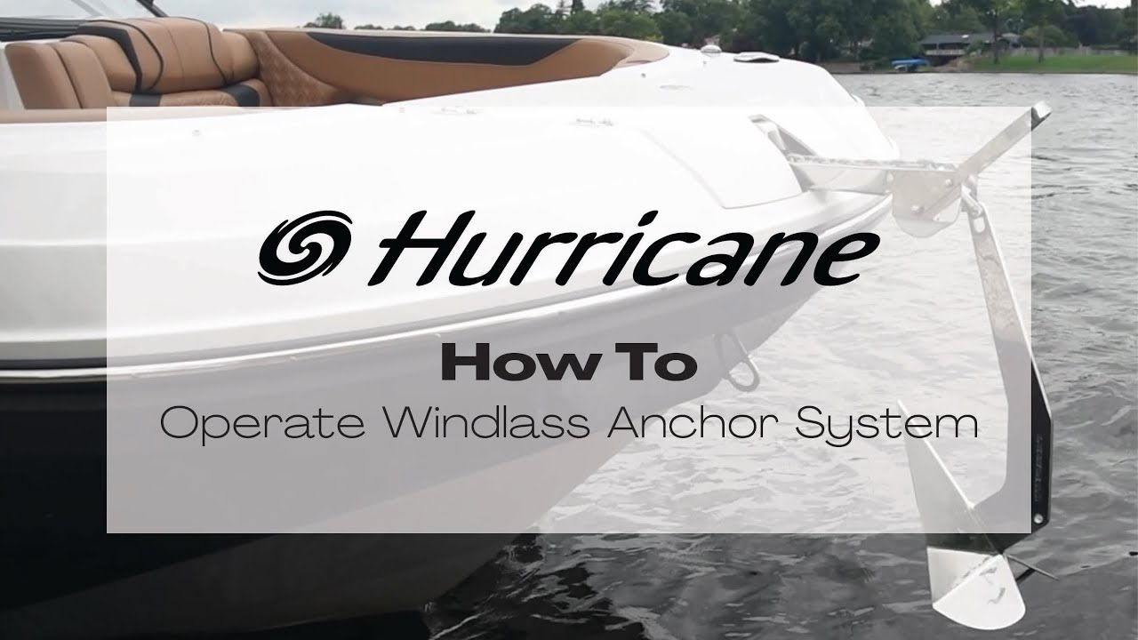 Hurricane Deck Boats | How To: Operate Windlass Anchor System - YouTube