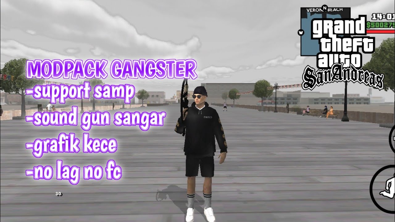 MODPACK GANGSTER SUPPORT SAMP DI GTA SA ANDROID - YouTube