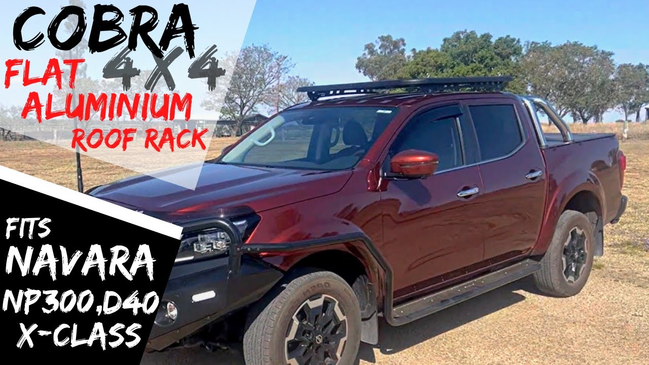 Cobra 4x4 NP300 Aluminium roof racks and rock sliders 300kg static ...