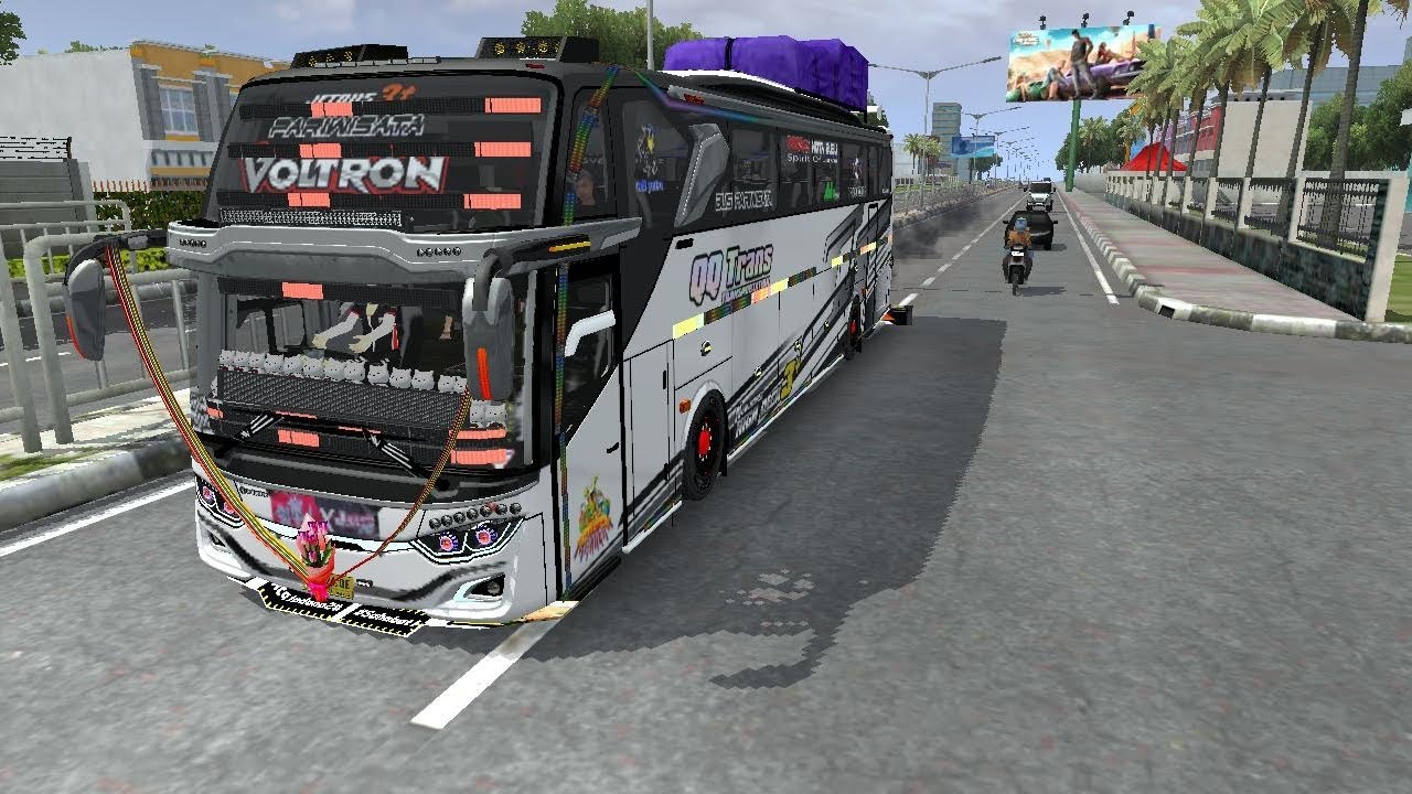 Bus QQ TRANS Voltron Jemput Penumpang - YouTube