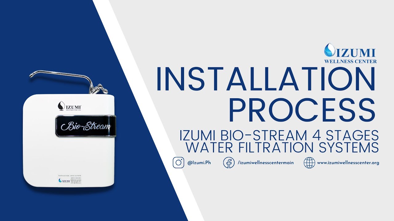 BIO-STREAM INSTALLATION PROCESS | Izumi Wellness Center - YouTube