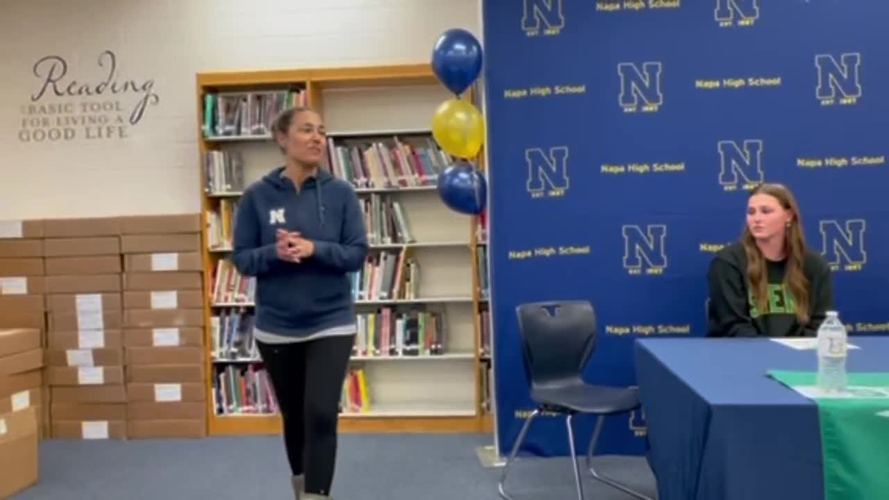 Watch Now: Napa High Athletic Director Darci Ward and water polo co ...