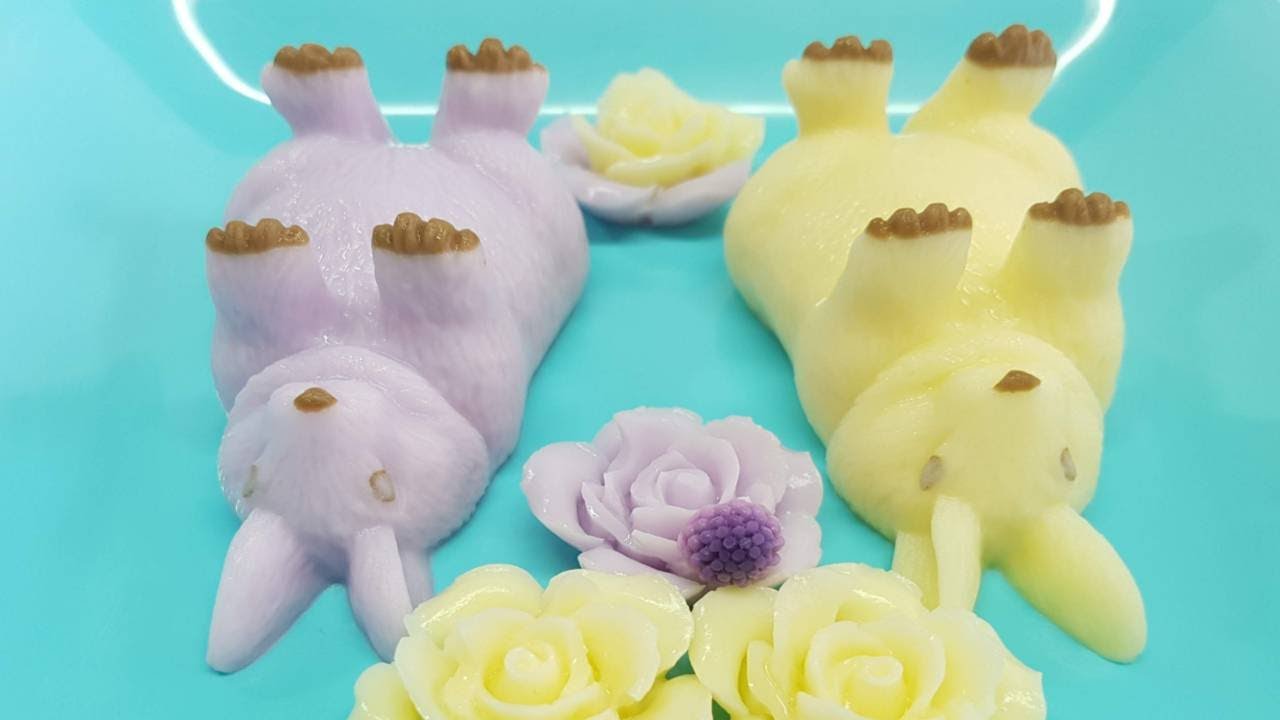 How to make Rabbit Jelly Sleeping I Cartoon Jelly I How To Jelly - YouTube