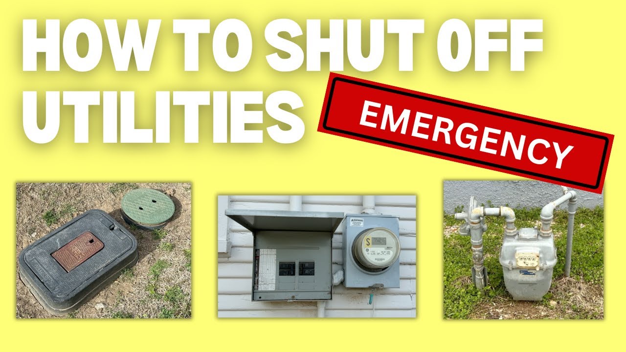 How to Shut Off the Utilities to Your House - YouTube