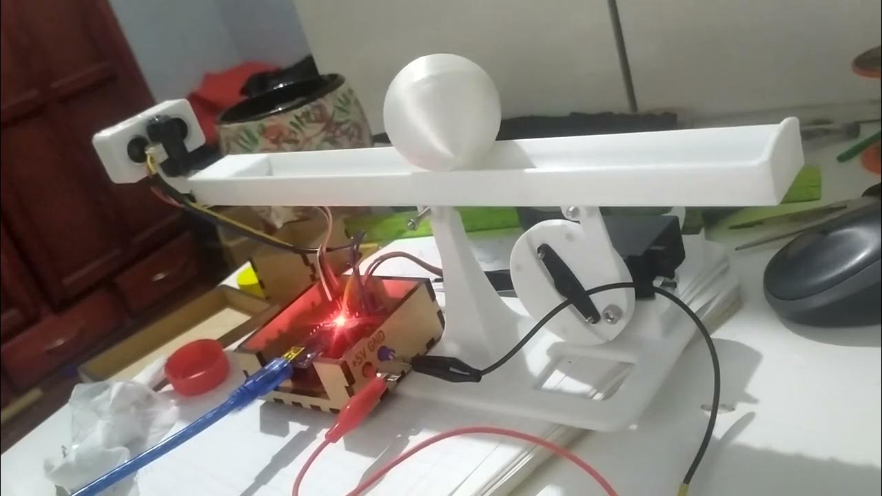 Sistema Barra y Bola usando arduino - YouTube