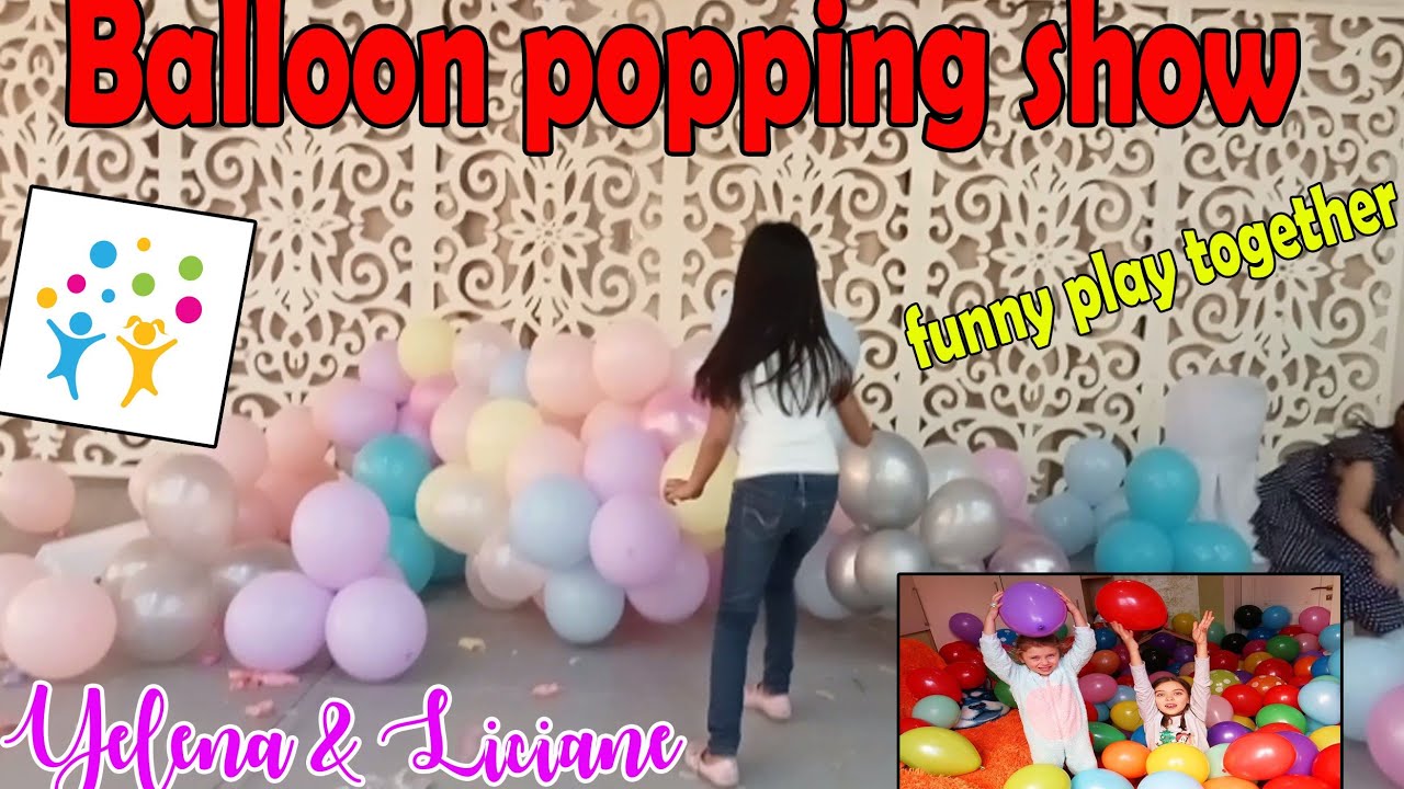 Balloon popping show - YouTube