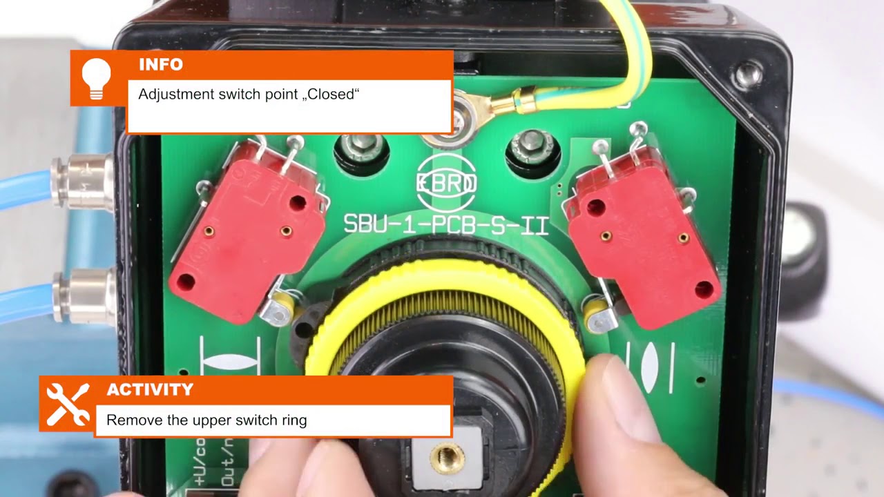 EBRO Adjustment of The Mechanical Limit Sswitches on SBU - YouTube