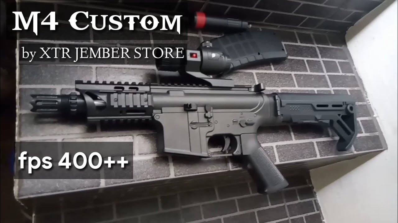 new M416 MINI CUSTOM Grey dengan PER SPRING TERBARU by XTR Jember Store ...