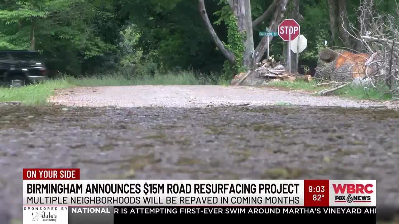 Birmingham announces $15M road resurfacing project - YouTube