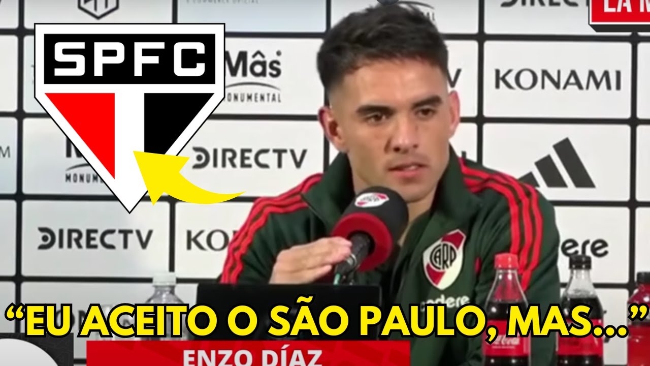OLHA OQUE O ENZO DIAS FALOU APÓS ACERTO COM O SÃO PAULO! NOTICIAS DO ...