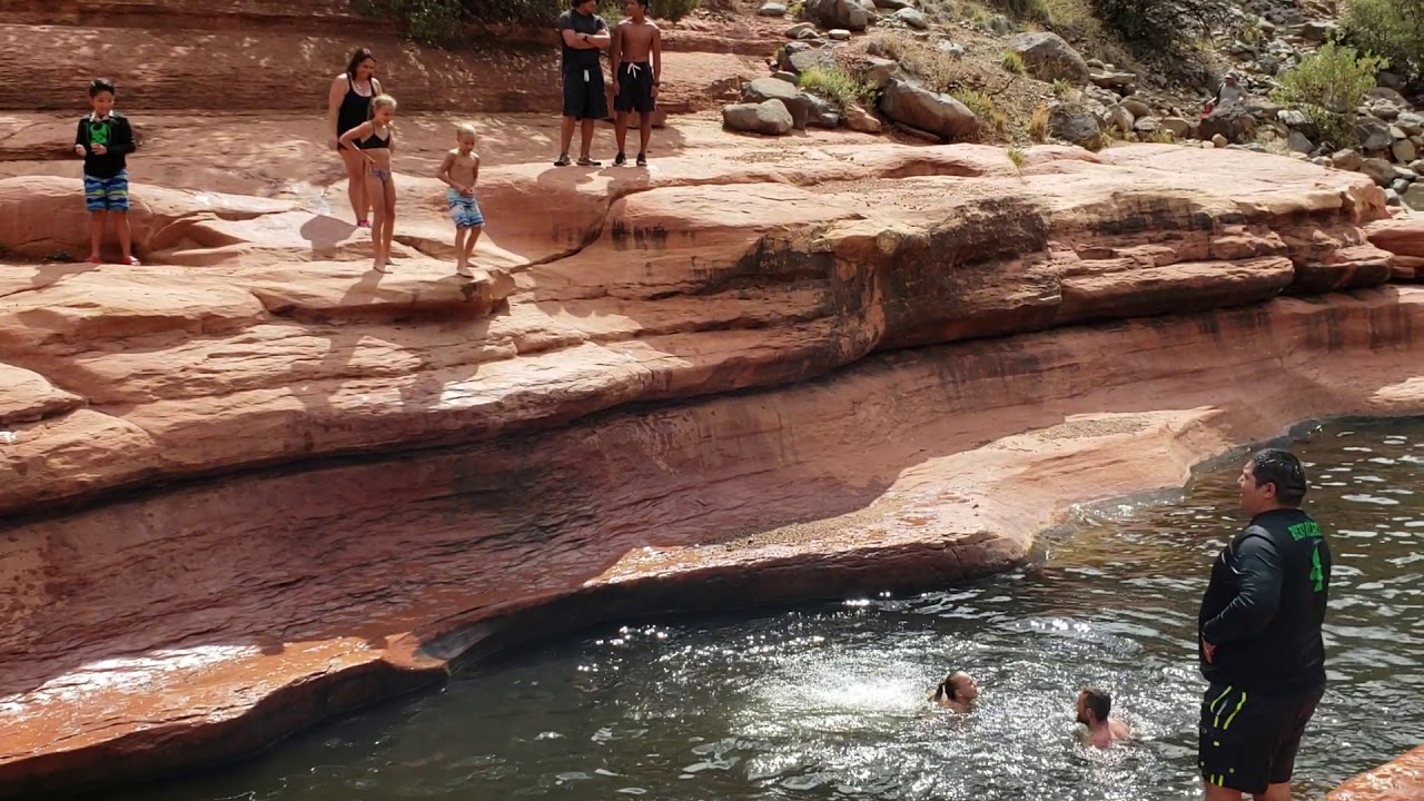 Cliff Jumping at Slide Rock AZ - YouTube