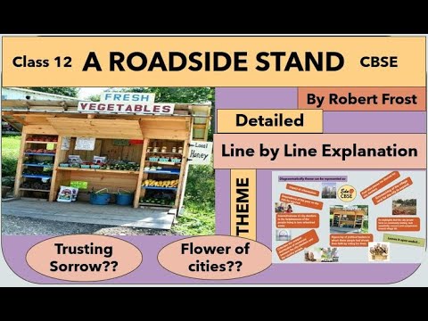A Roadside Stand by Robert Stand- Theme, Line by line Explanation - YouTube