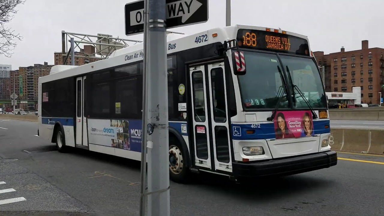 MTA New York City Bus: 2010 Orion VII NG HEV Bus 4672 On The Q88 At ...