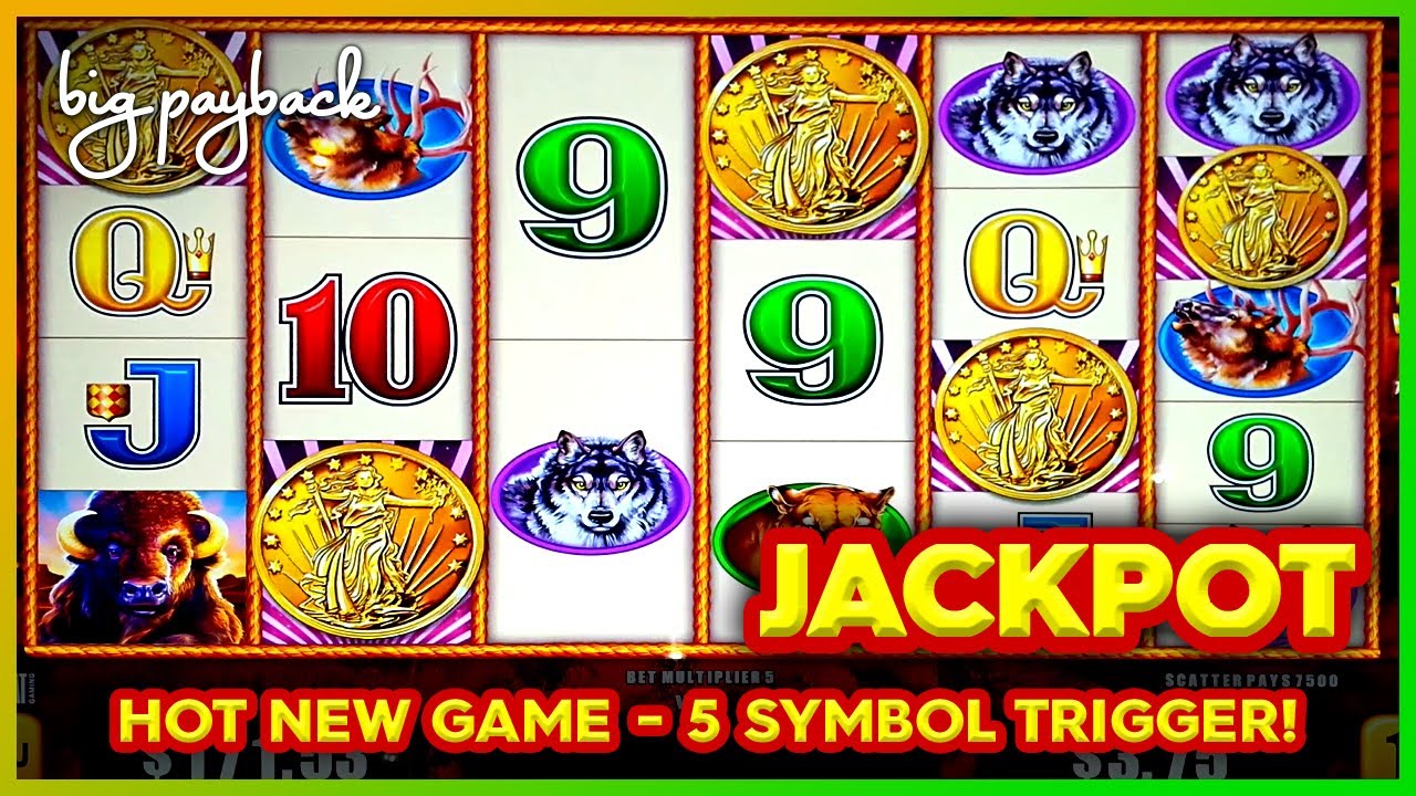 JACKPOT HANDPAY! Buffalo Gold Max Power Slot - 5 SYMBOL TRIGGER! - YouTube