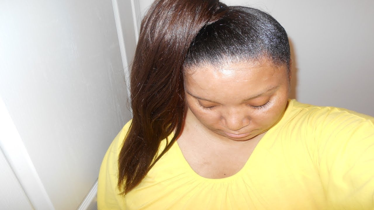 High Side Ponytail With Weave - YouTube