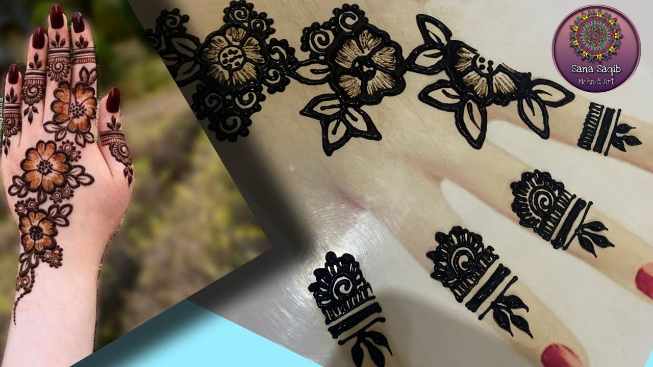 Bail Mehndi Designs For Hands||Easy And Simple Mehndi Design|| - YouTube