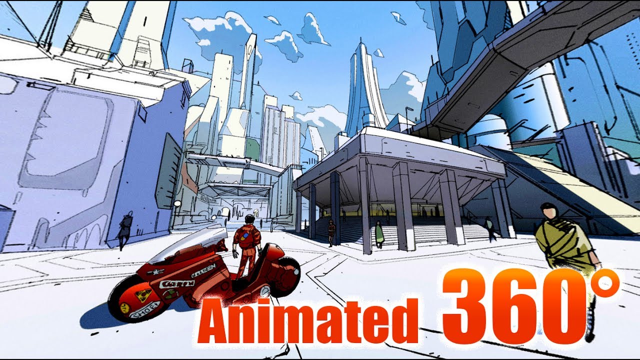 360° City Artwork - Akira - Animated VR Image - YouTube