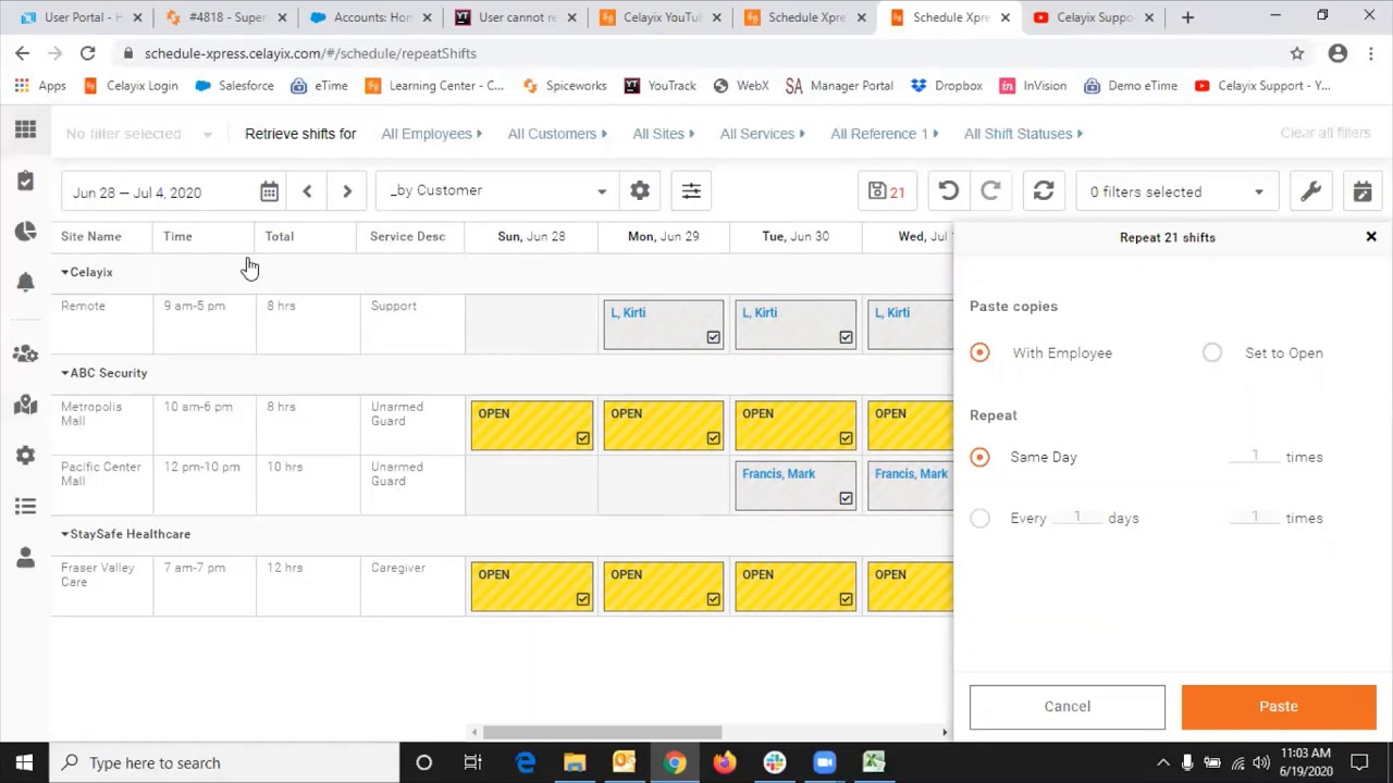 Celayix - Schedule Xpress - Shift Templates - Create, Apply, Repeat ...