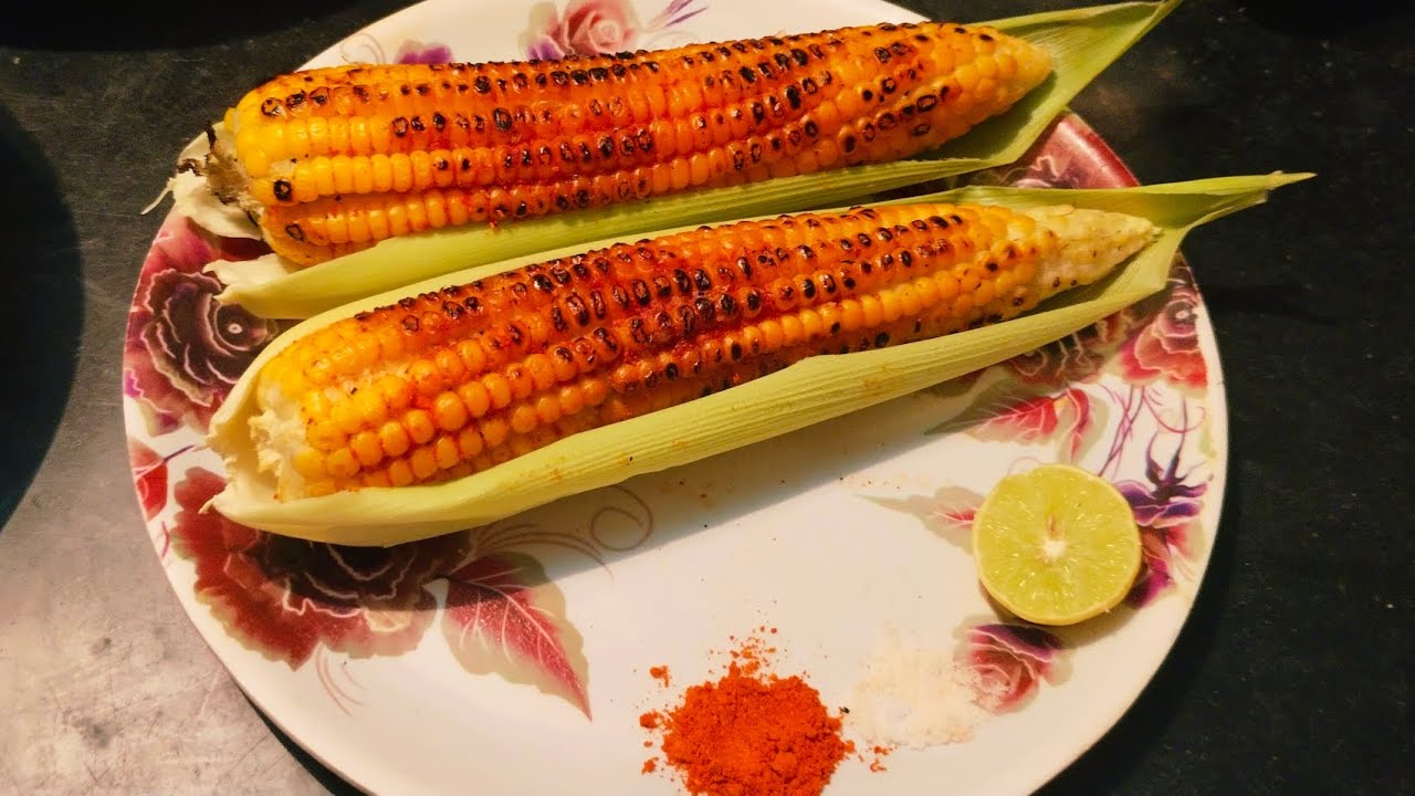 Roasted corn recipe / butta masala recipe / roasted masala corn - YouTube