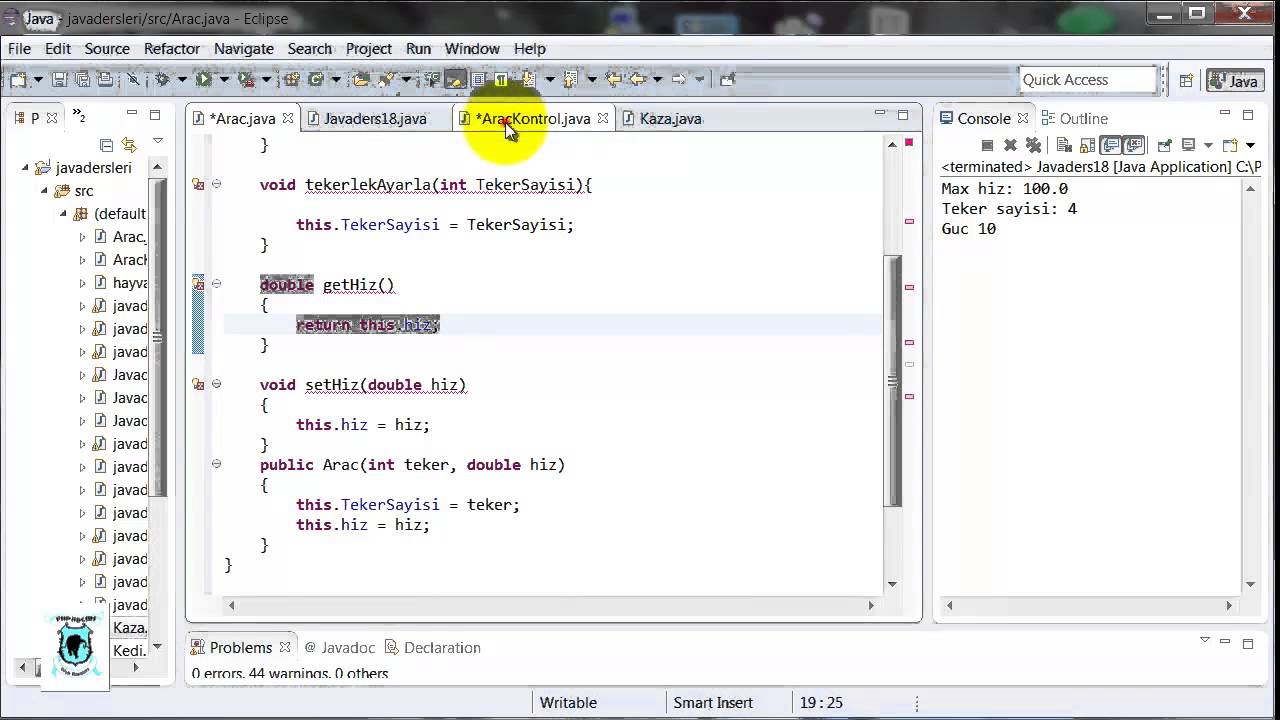 Java Interface And Abstract Class Ders 18 Youtube