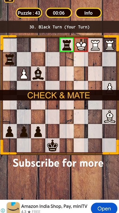 Can u make a chekmet in one move? 43| Chess Puzzle | Chess | Chess ...