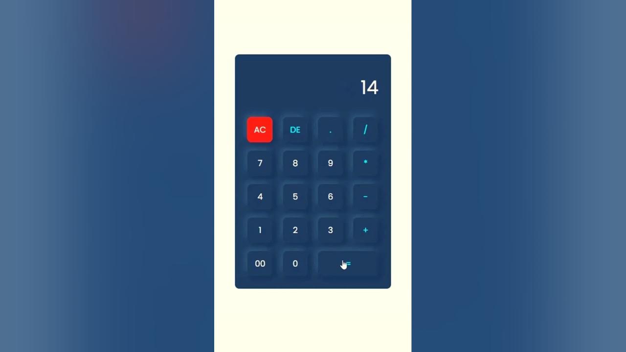 How to Create a Calculator Using HTML CSS and JavaScript | JavaScript ...