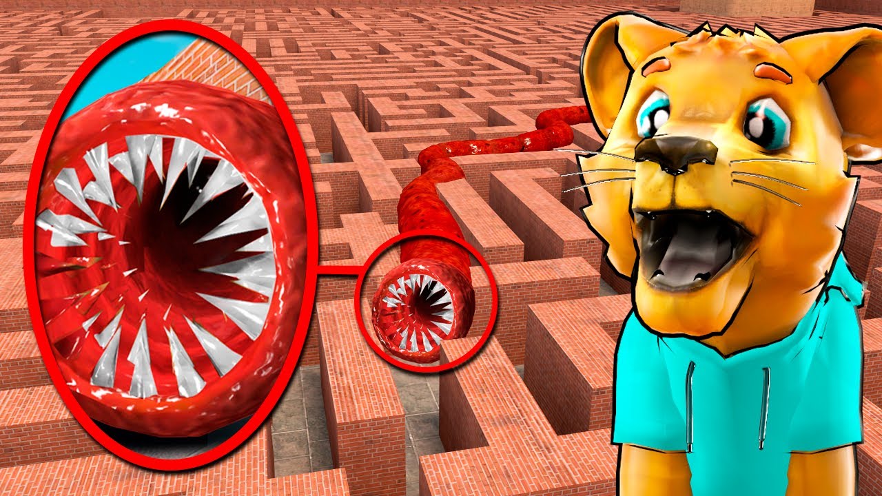 Can SUPER WORM find me in a MAZE?! (Gmod Sandbox) - YouTube