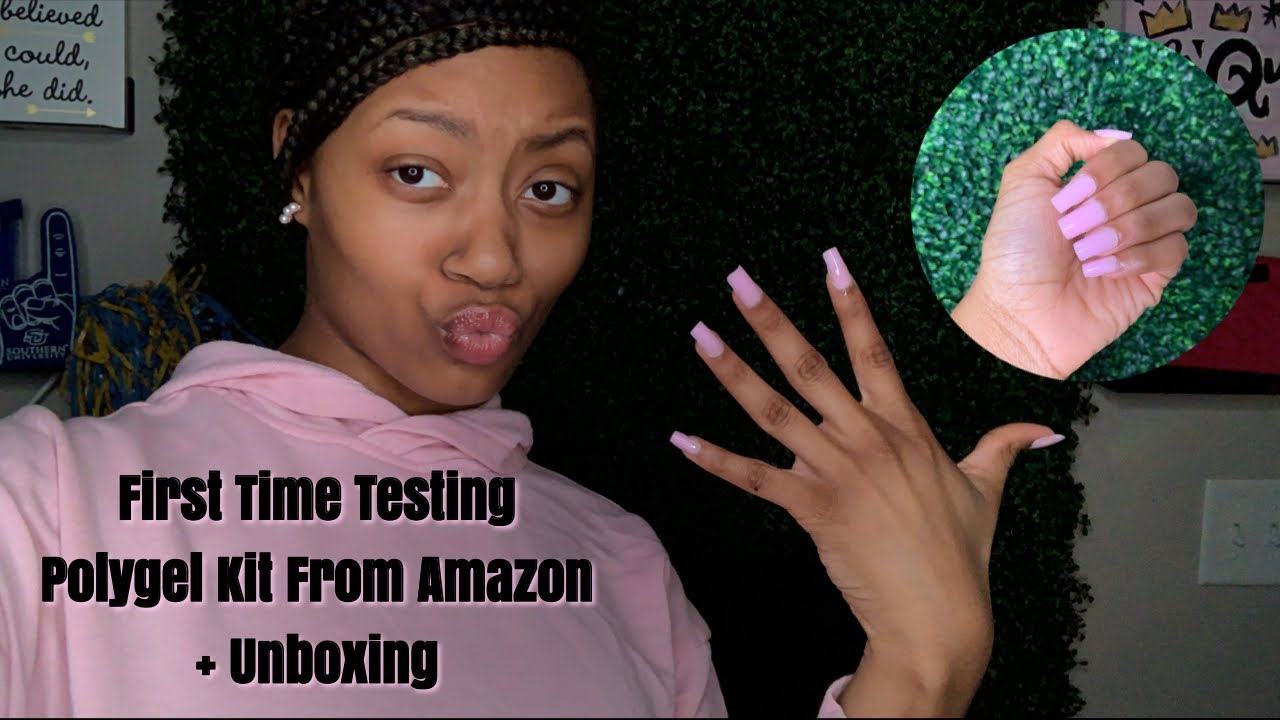 FIRST TIME Testing Beetles Polygel Nail Kit from Amazon + Unboxing ...