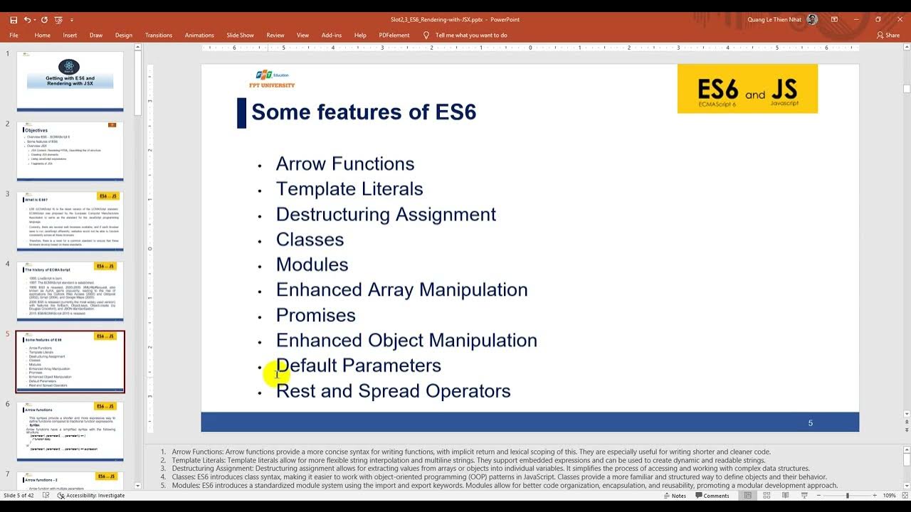 Slot 3: What is ES6? - YouTube