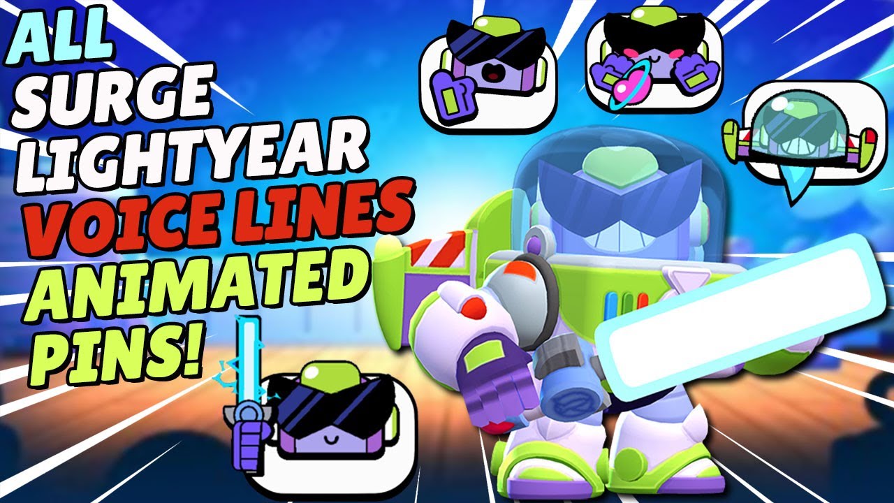 All Surge LightYear Voice Lines & Animated Pins | #ToyStory - YouTube