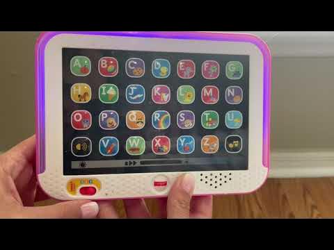 Fisher Price Pretend Tablet Learning Toy with Lights Music and Smart ...