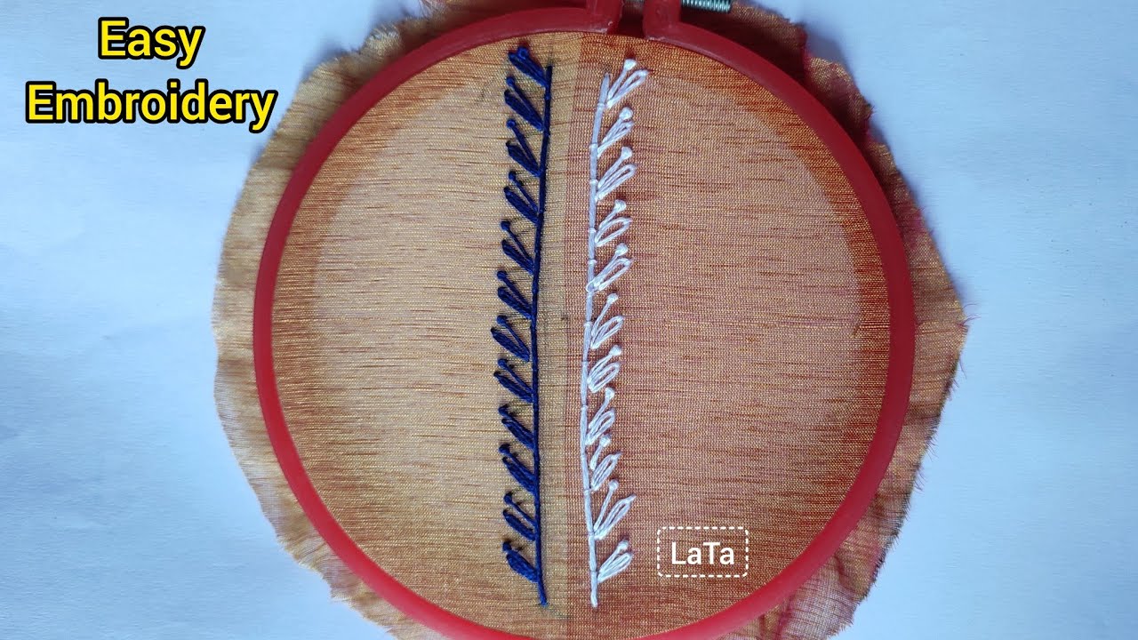 Beautiful Embroidery Design | Straight Embroidery Idea | Hem Selay ...