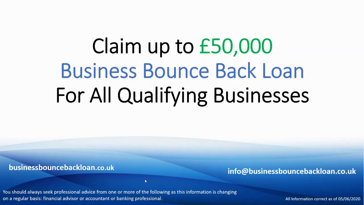 Business Bounce Back Loan Presentation - YouTube