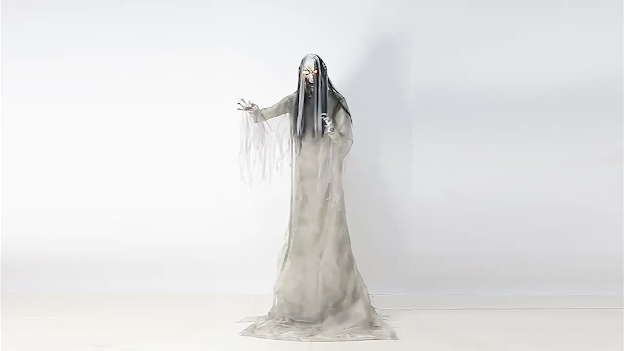 Wailing Banshee Halloween Prop 7ft - YouTube