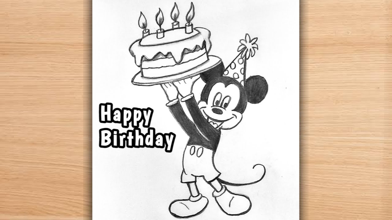 Birthday Drawing Easy Birthday Card Happy Birthday Drawing How To Draw Birthday Card Youtube