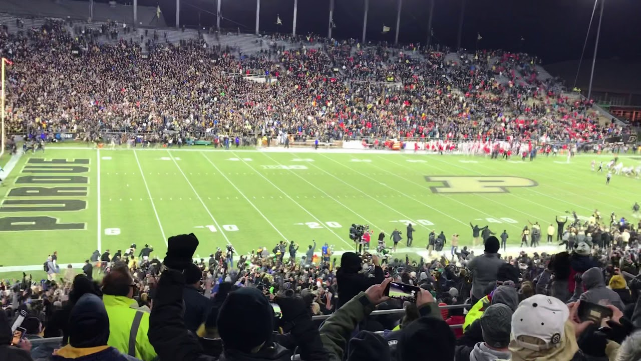 Purdue Fans Storm Field - YouTube