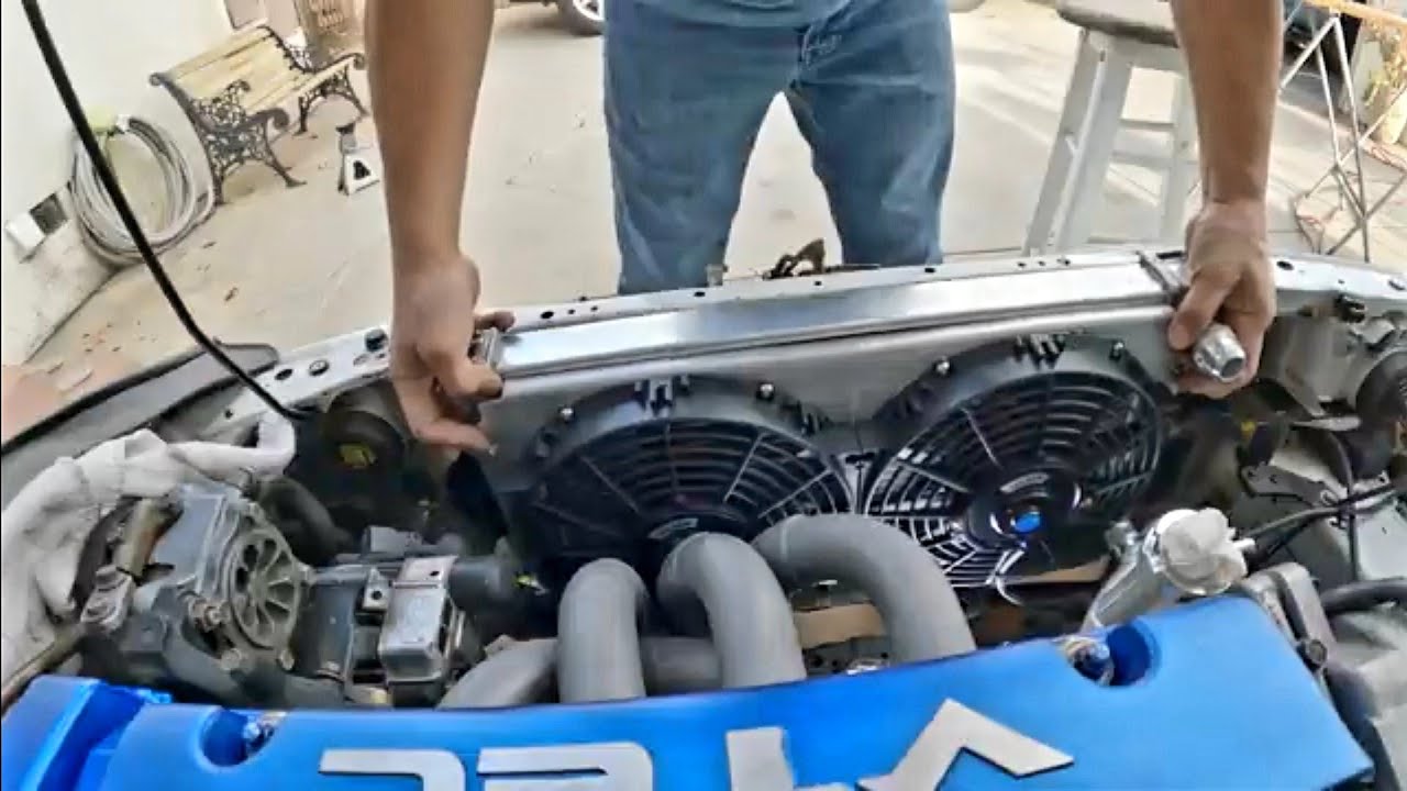 H22 swap Accord w/ Poorman's Tuck radiator. pt.2 - YouTube