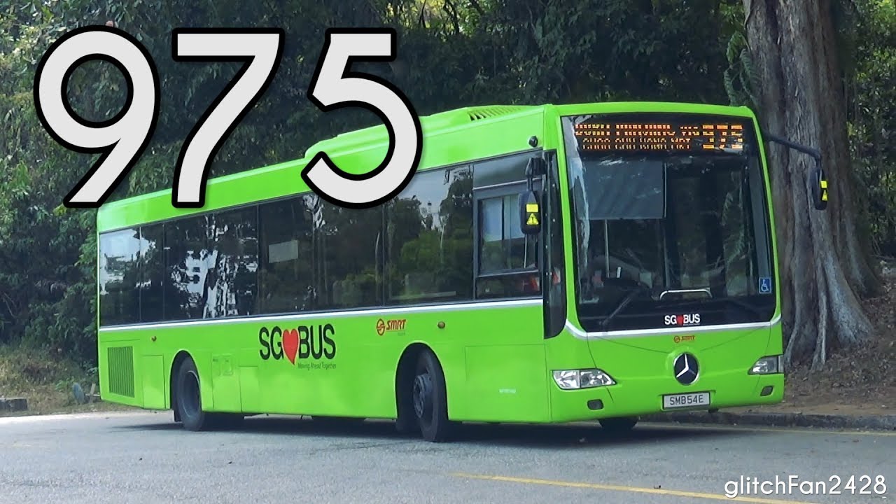 [SMRT] SMB54E on Service 975 - Mercedes Benz OC500LE Gemilang - YouTube