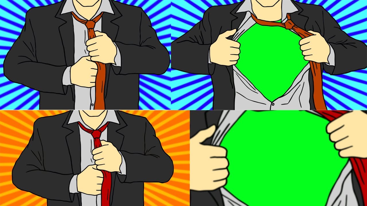 Super Hero Cartoon Transition | Green Screen | Graphics & Animation ...