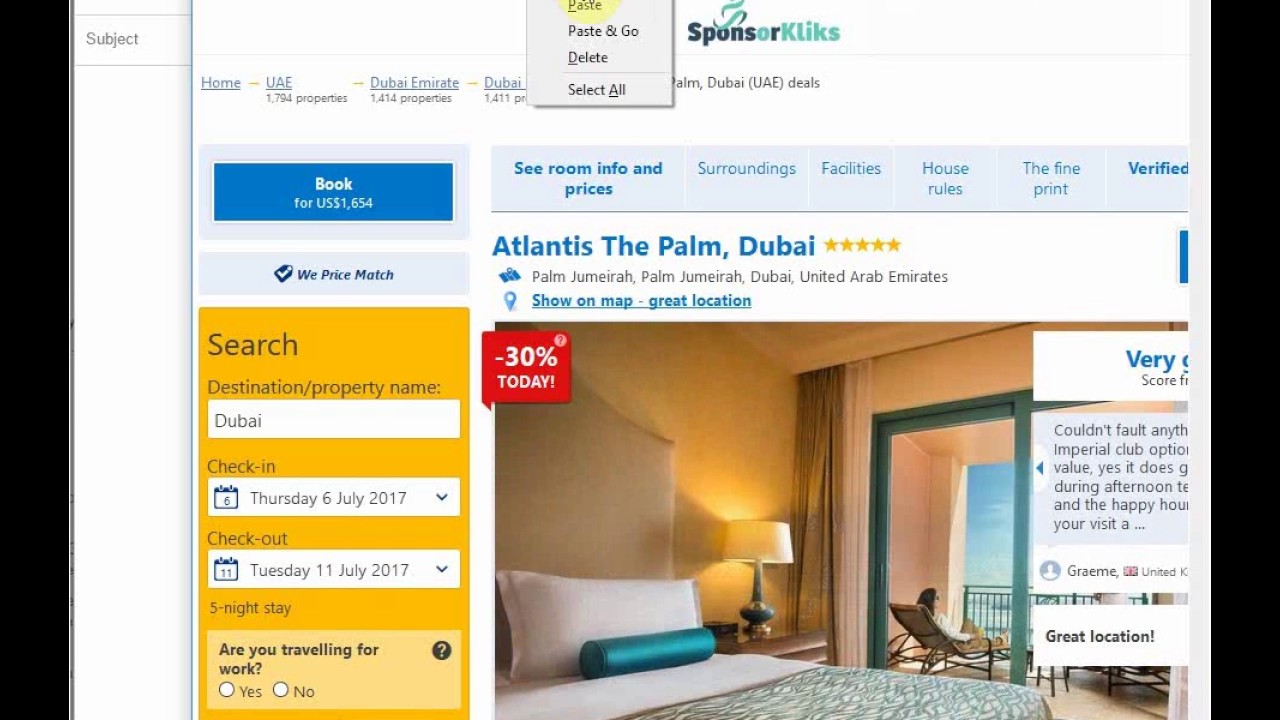 How to make a link to a hotel on booking.com - YouTube